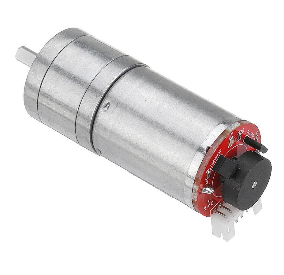 DC Gear Motor com Encoder Speed Measuring Code, momento forte, 25 GA ...