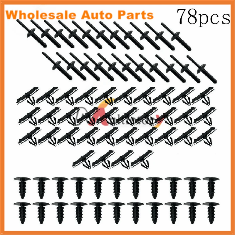 78pcs 11609.25 Full Fender Flare Hardware Clip Mounting Kit For 2007 ...