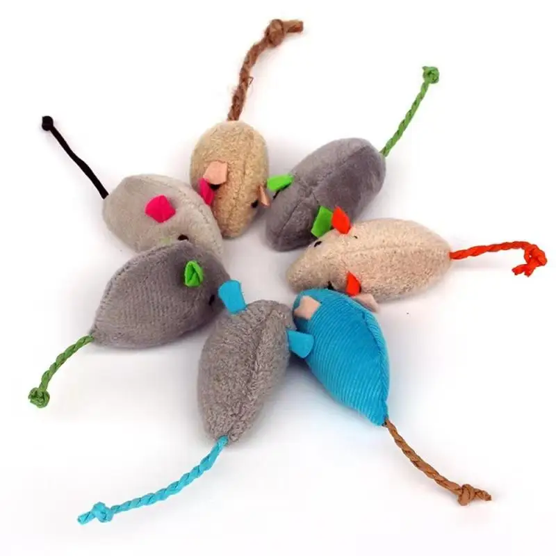 Furry-Plush-Cat-Toy-Soft-Solid-Interactive-Mice-Mouse-Toys-For-Funny ...