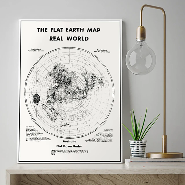 Realistic Earth Map Flat