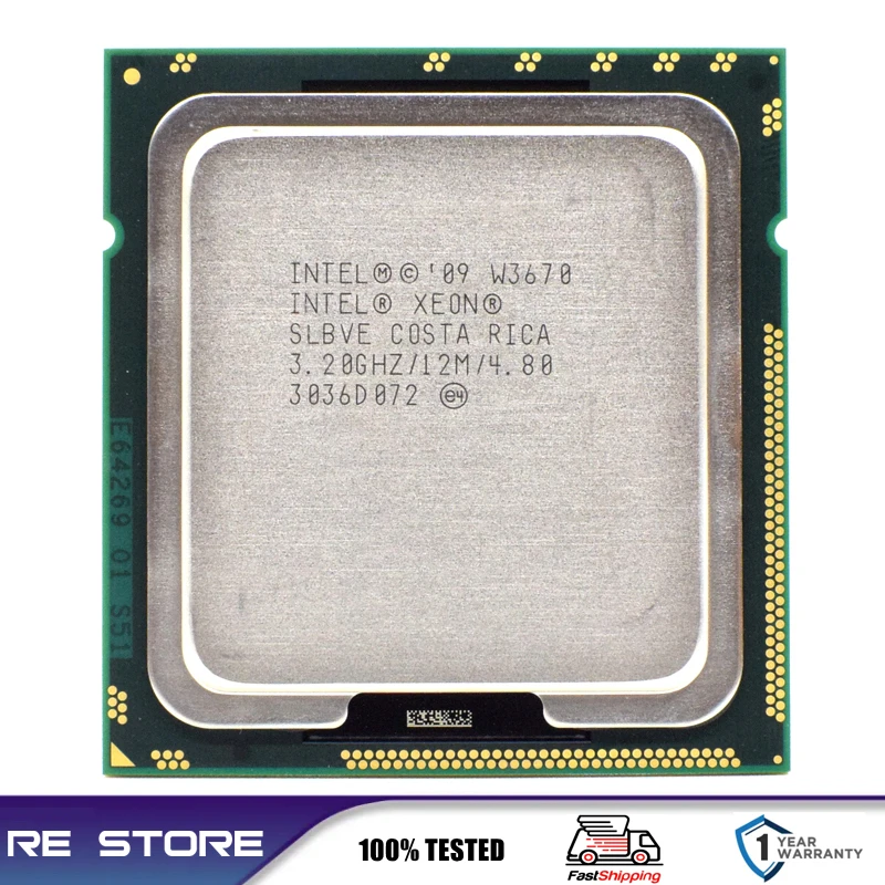 Intel Xeon W3670 3.2-3.46ghz 12m 6 Core 12 Thread Lga 1366 Processor ...