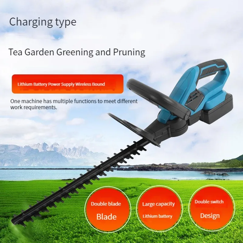 24V-Cordless-Hedge-Trimmer-Electric-Household-Trimmer-Pruning-Saw-Quick ...
