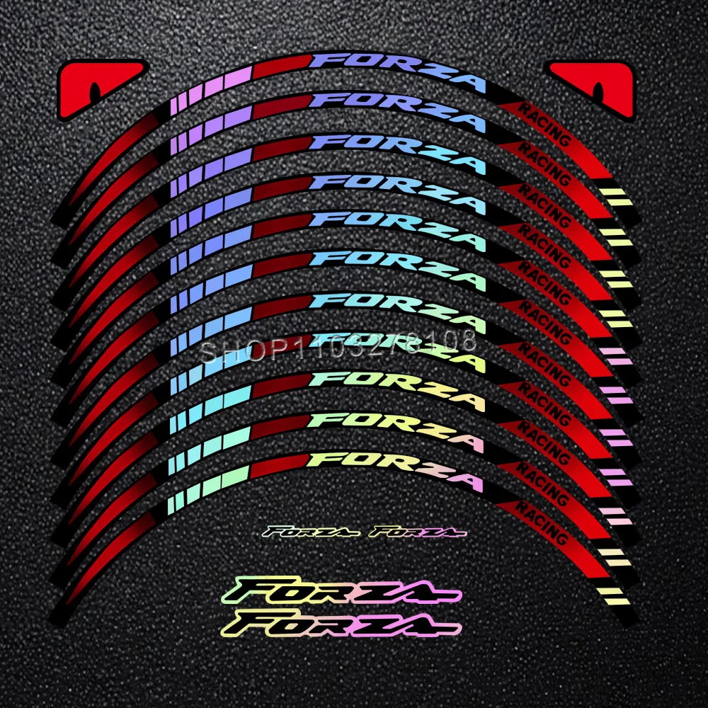 For-Honda-Forza-350-Forza350-Motorcycle-Wheel-Stickers-Decorative-Decal ...