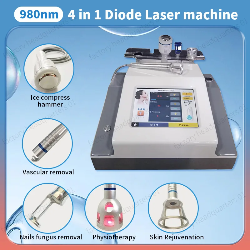 4-in-1-980-Nm-Diode-Machine-For-Skin-Fungal-Infection-Images-Vascular ...