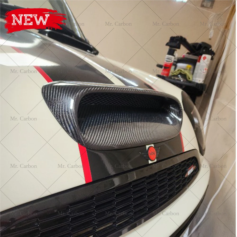 BIG BONNET CAP FOR MINI COOPER R53 AS STYLE CARBON FIBER GLASS HOOD ...