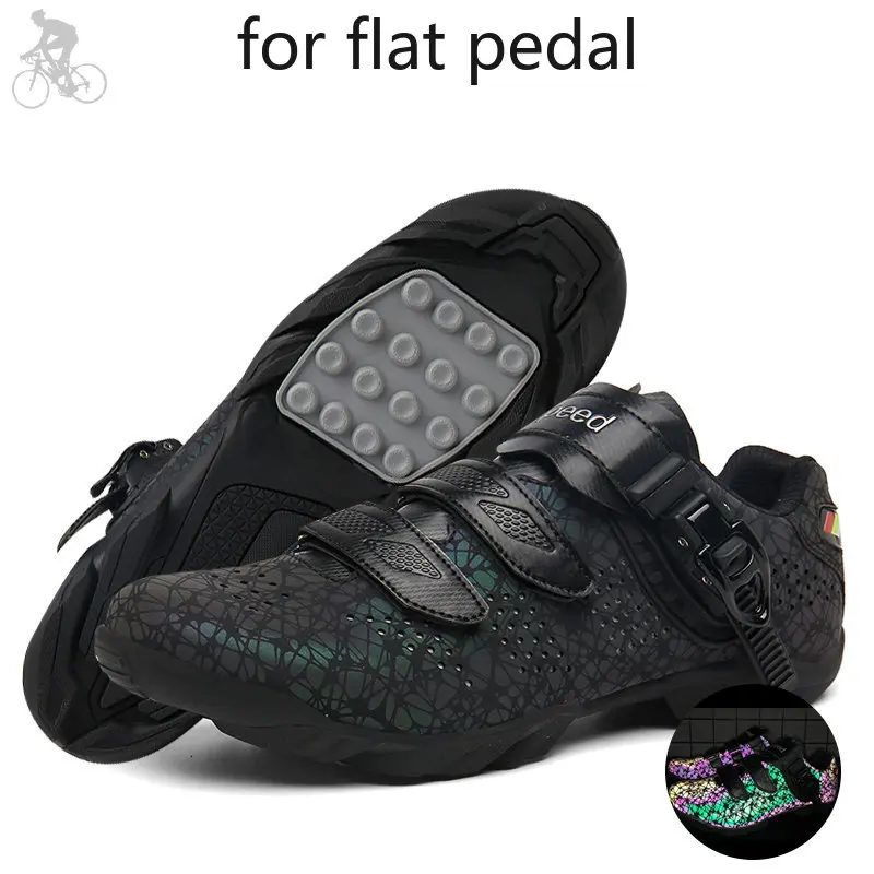 Bicycle-Flat-Pedal-Shoes-Non-Cleat-Cycling-Shoes-Sneaker-Mtb-Men-Non ...