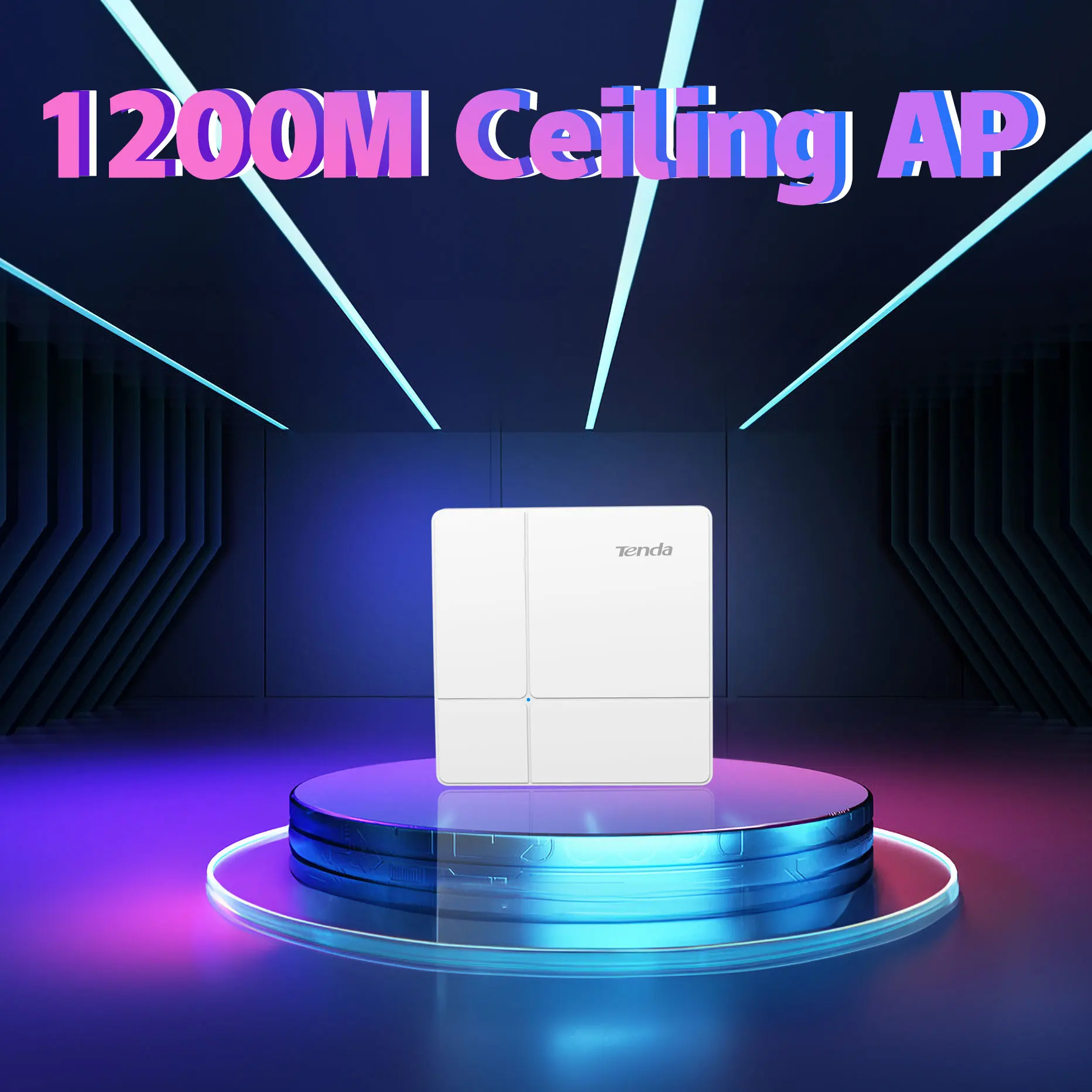 Tenda-I24-Wireless-Ceiling-AP-Gigabit-Dual-band-AC1200-Wave2-Gigabit ...