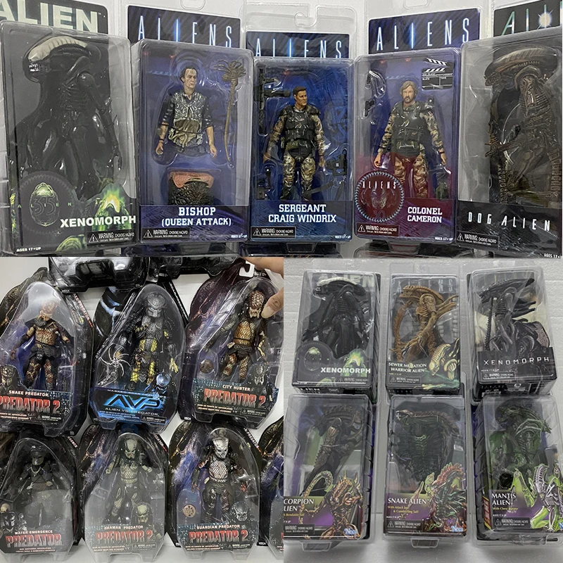Alien vs Predator Figure Boar City Hunter Snake Celtic Maksed Scar ...