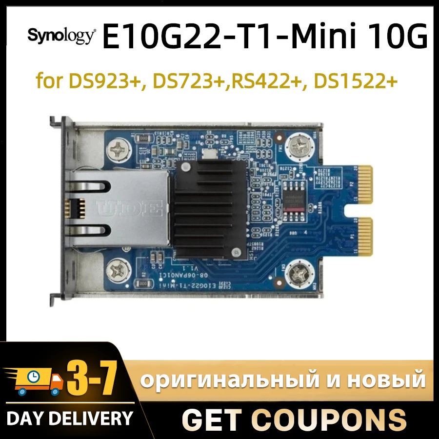 Synology E10G22-T1-Mini RJ45 10G Ethernet Module Up to 10 Gb/s ...