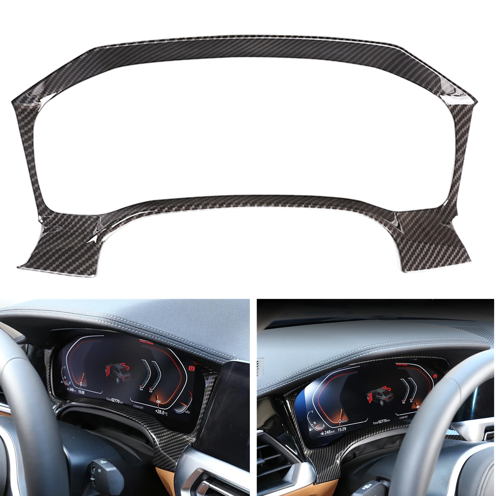 Car-Dashboard-Display-Trim-Sticker-Screen-Dash-Board-Panel-Frame-Strip ...