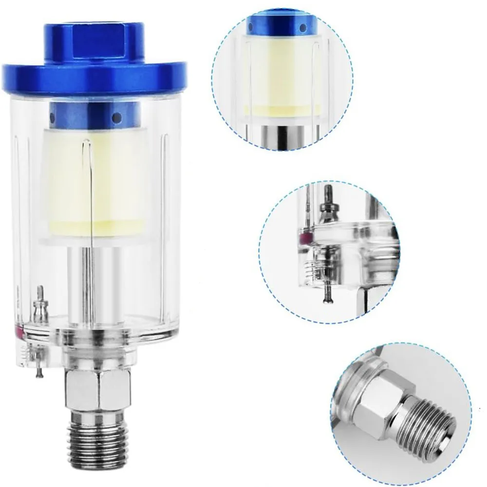 Water Oil Separator Filter, 1/4" NPT Male and Female Thread Spray Gun ...