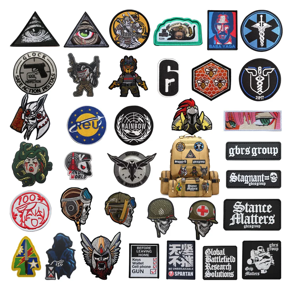 3D-Embroidery-Sixth-Siege-Badge-Personality-BABAYAGA-Patch-Medical-Morale-Epaulets-Tactical-Army ...