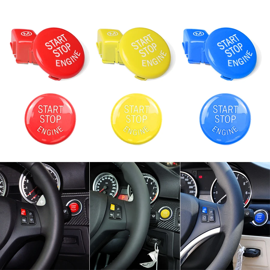 Car Steering Wheel M Alphabet Mode & START Stop Engine Button Fit For ...