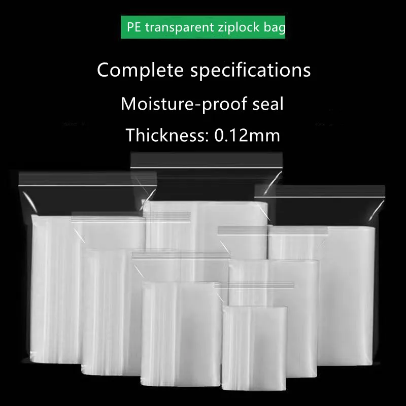 100-Pieces-Super-Strong-Plastic-Packaging-Bags-Clear-Zipper-Lock ...