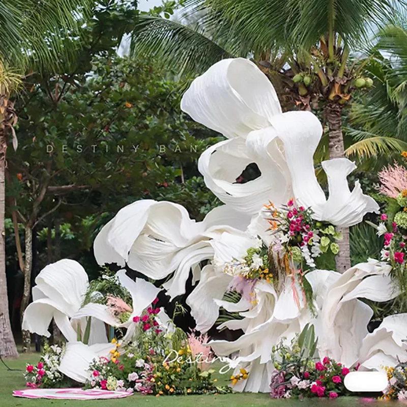 Giant Paper Flower Streamer DIY Modeling Wedding Background Decoration ...
