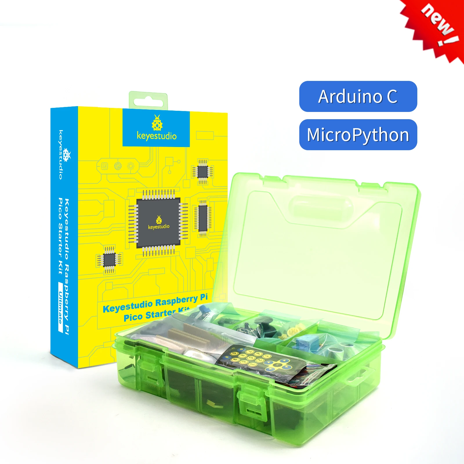 Keyestudio-raspberry Pi Pico Ultimate Starter Kit Completo Básico ...