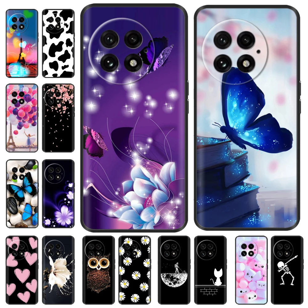 Luxury Case For OnePlus 13 Phone Case Shockproof Black Silicone Soft ...