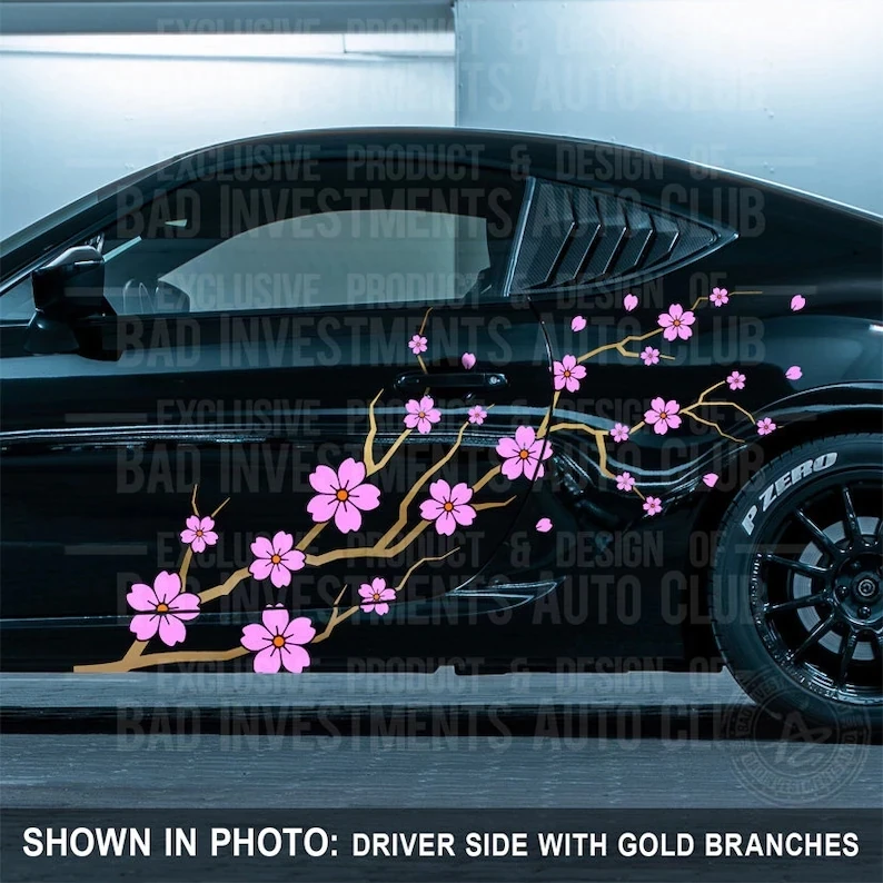 Car Parts & Accessories Sakura Die-cut Sticker Pack JDM Tuner Car Vinyl ...