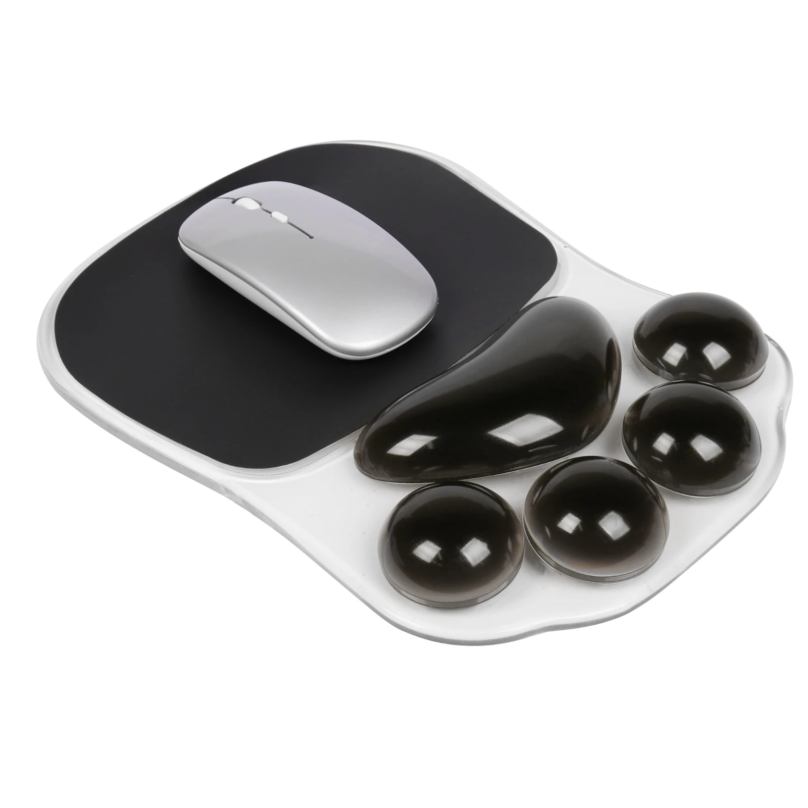 Cat Paw Mouse Pad Cute Cartoon Gaming Transparent Mousepad 3D Ergonomic ...