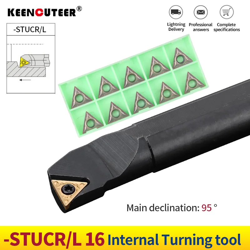 S20r-stucr16 S25s-stucr16 Internal Turning Tool Holder Tcmt16 Inserts ...