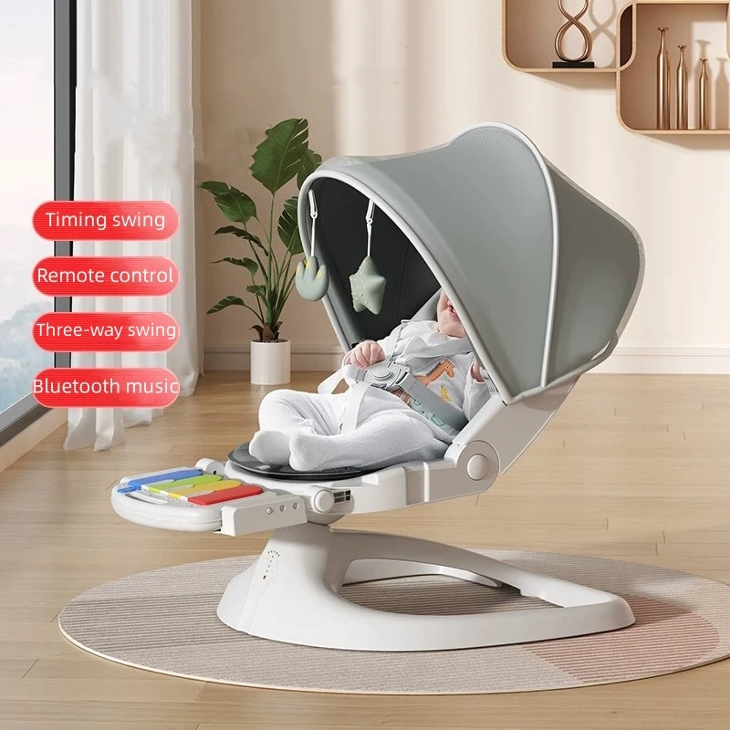 Baby-electric-rocking-chair-to-put-newborn-baby-to-sleep-cradle-bed ...