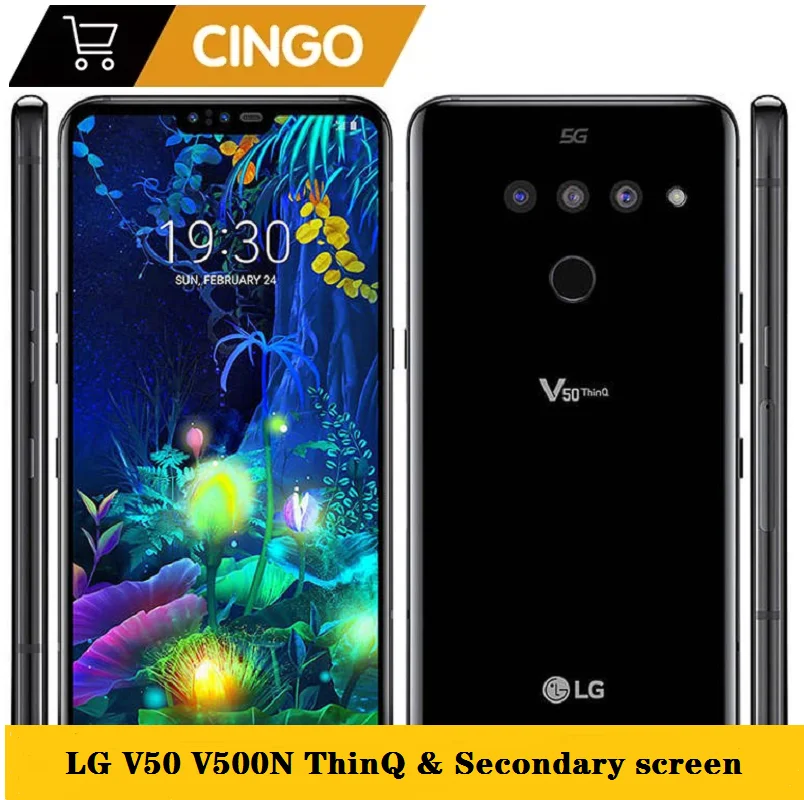 Original Unlock LG V50 V500N ThinQ 6.4-inch 6GB RAM 128GB ROM 16MP ...