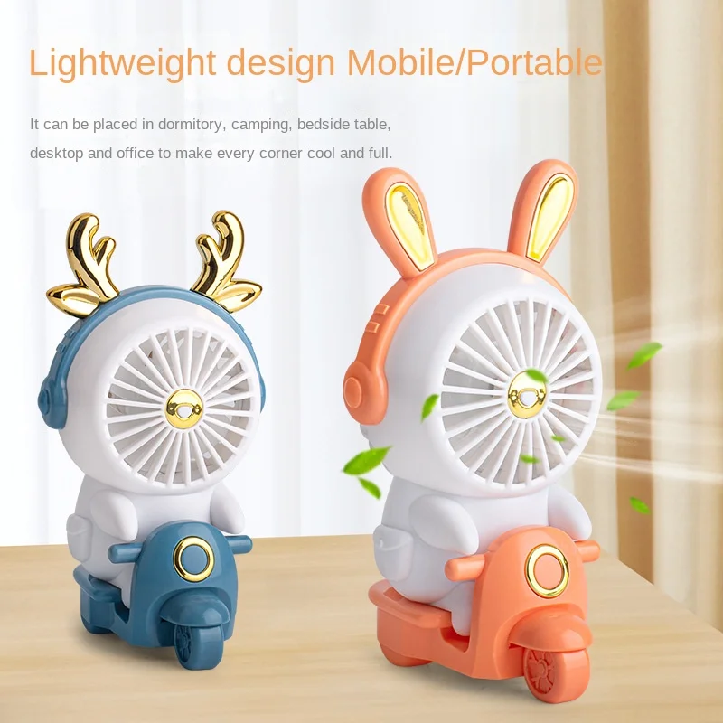 Office-Desktop-Fan-Cartoon-Cute-Handheld-Mini-Usb-Rechargeable-Small ...