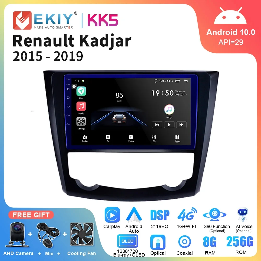 EKIY-autoradio-KK5-QLED-Android-10-4G-Navigation-GPS-DVD-lecteur-multim ...