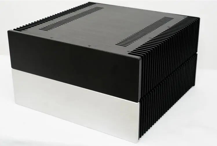 Blank 4312 full aluminum chassis hifi class A Power amplifier DIY box with heatsink