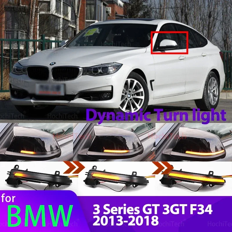 for BMW 3 Series GT 3GT F34 Dynamic LED Blinker Side Mirror Marker Turn ...