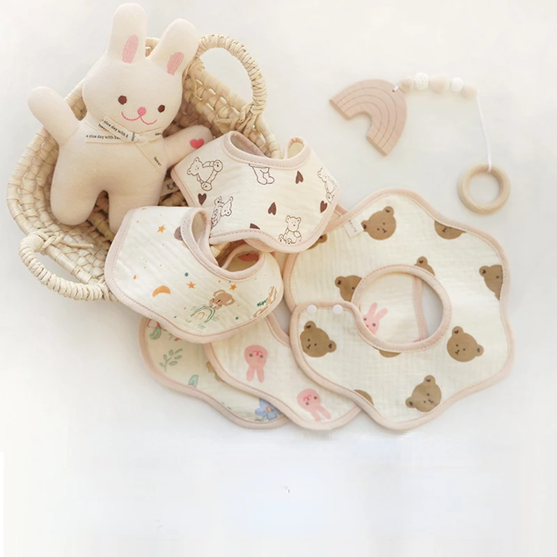 Cotton-Soft-Baby-Bibs-Newborn-Infant-Bib-Burp-Cloths-Bandana-Scarf-for ...