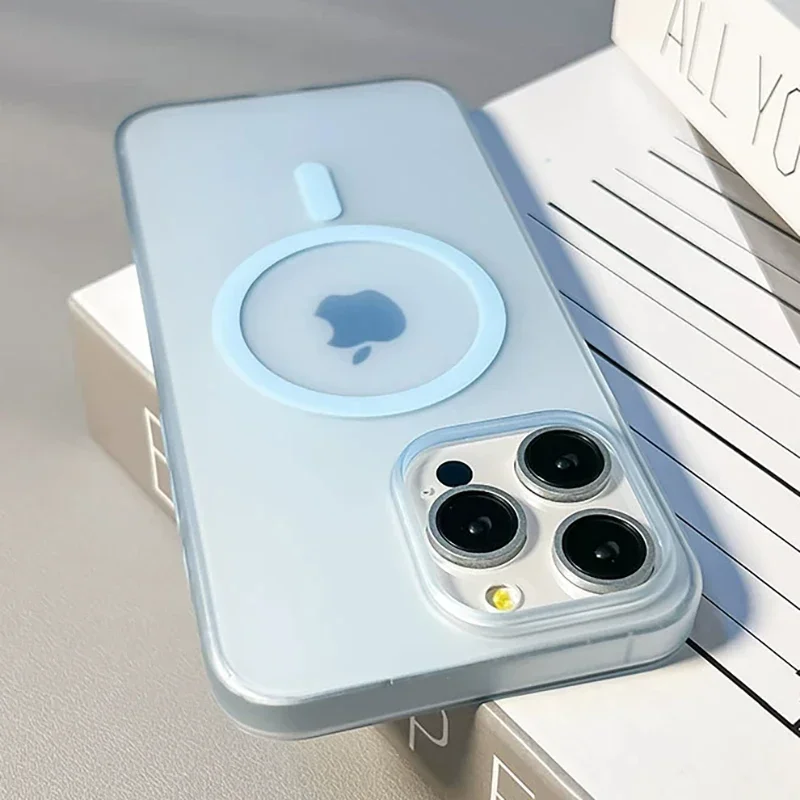 Ultra-Thin-Matte-Magnetic-Wireless-Charger-Case-For-iPhone-16-15-14 ...