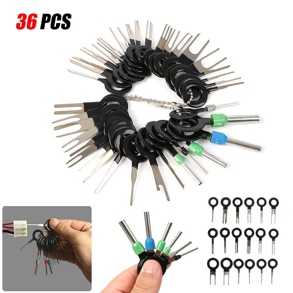 36PCS-Car-Terminal-Removal-Tool-Electrical-Wiring-Depinning-Kit-Pin ...