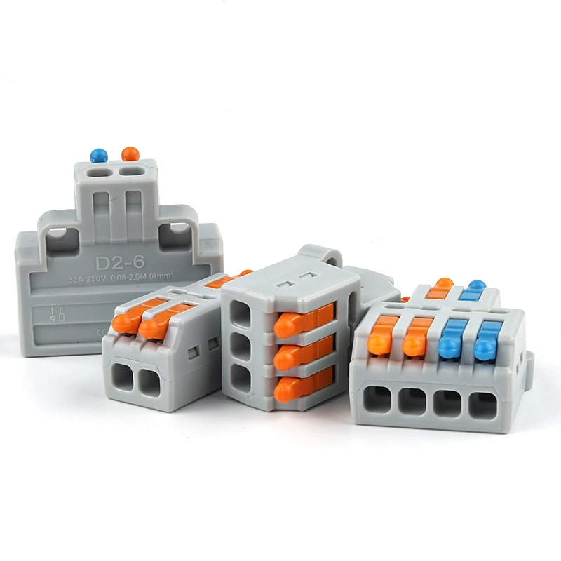 10PCS-Wire-connector-Universal-Compact-Wiring-Connection-Lighting-Push ...