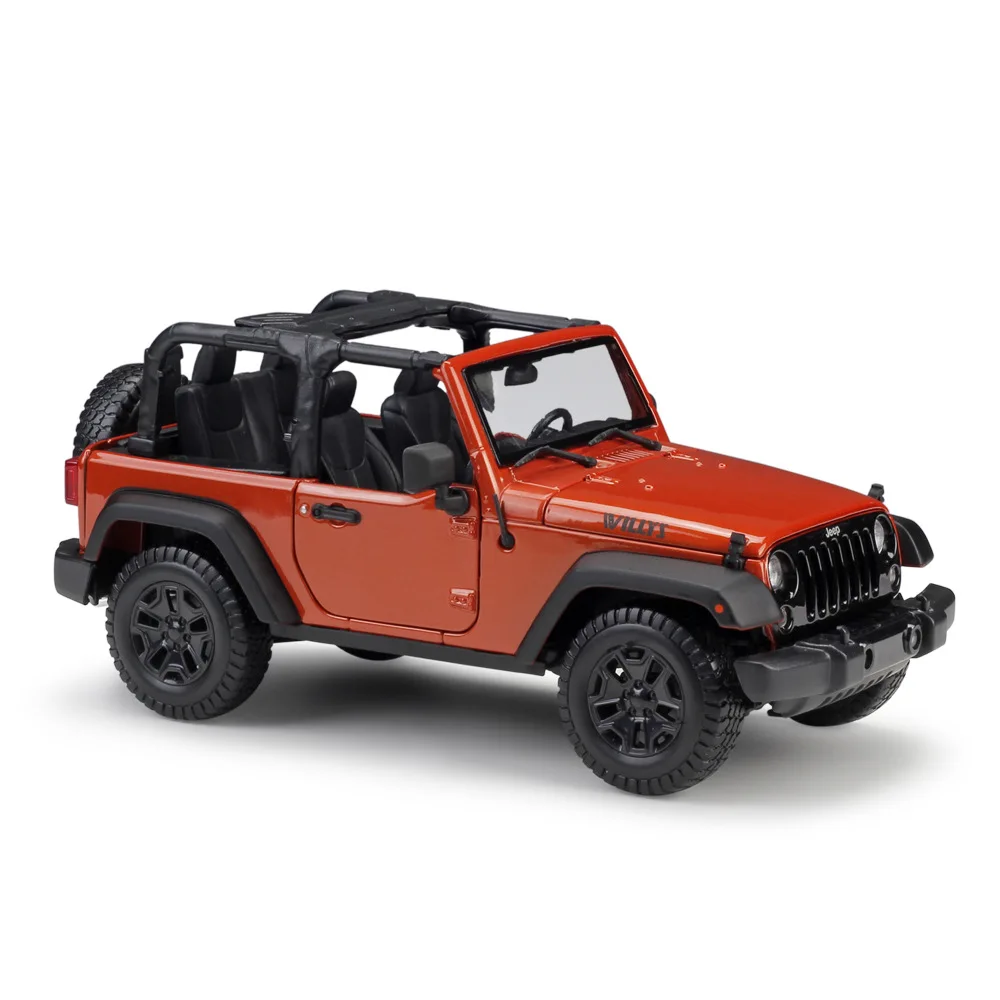 Maisto 1/18 Scale Car Model Toys Jeep Wrangler Diecast Metal Car Model ...