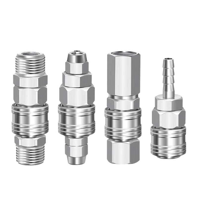 304-Stainless-Steel-Pneumatic-Fitting-C-Type-Quick-Coupling-Connector ...