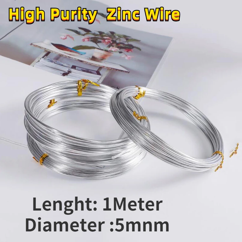 99.99% High Pure Zinc Wire Zn Wire Diameter 5mm for Industry Lab DIY ...