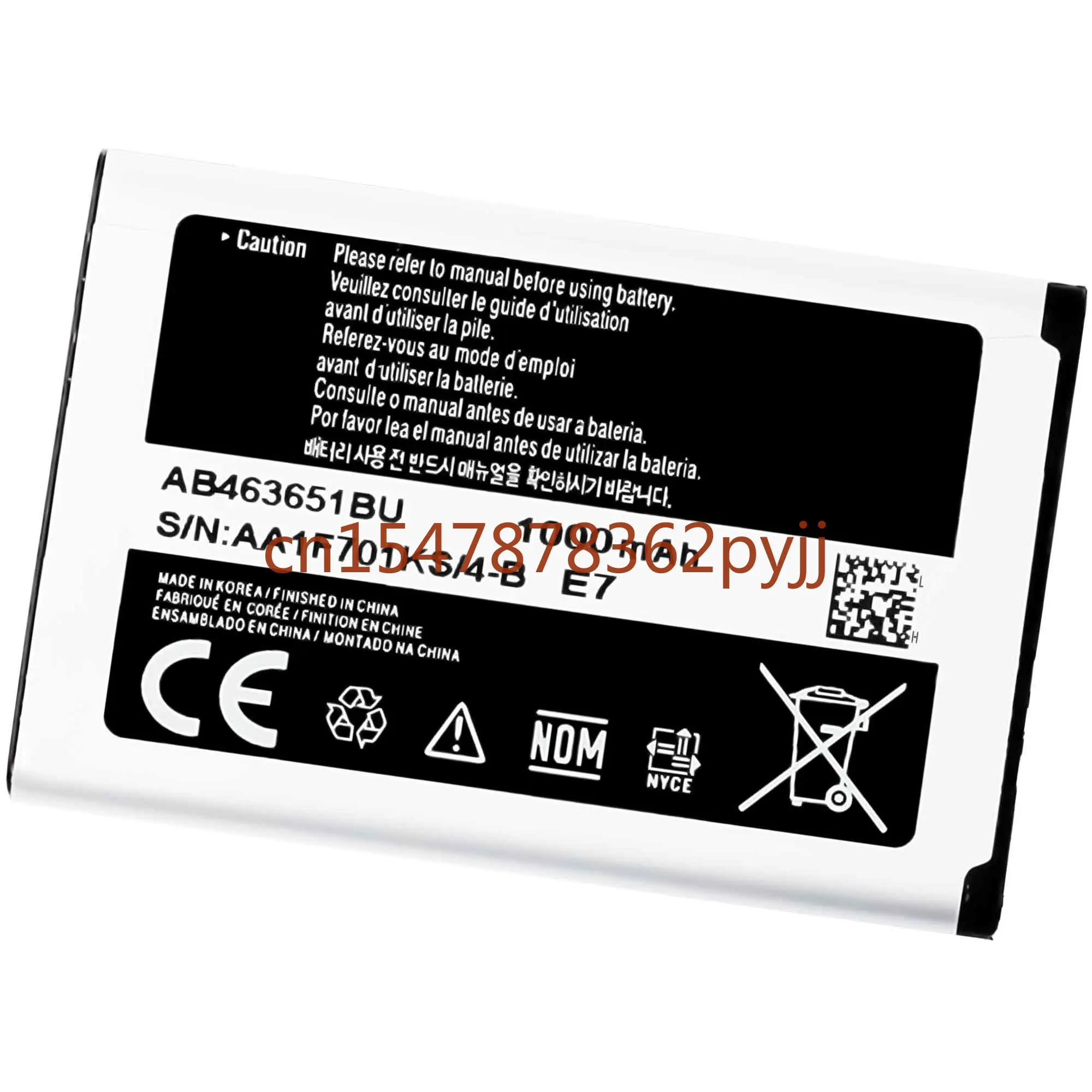 AB463651BU-Battery-for-Samsung-GT-C3060R-C3222-C3322-C3530-S5600-S5610 ...