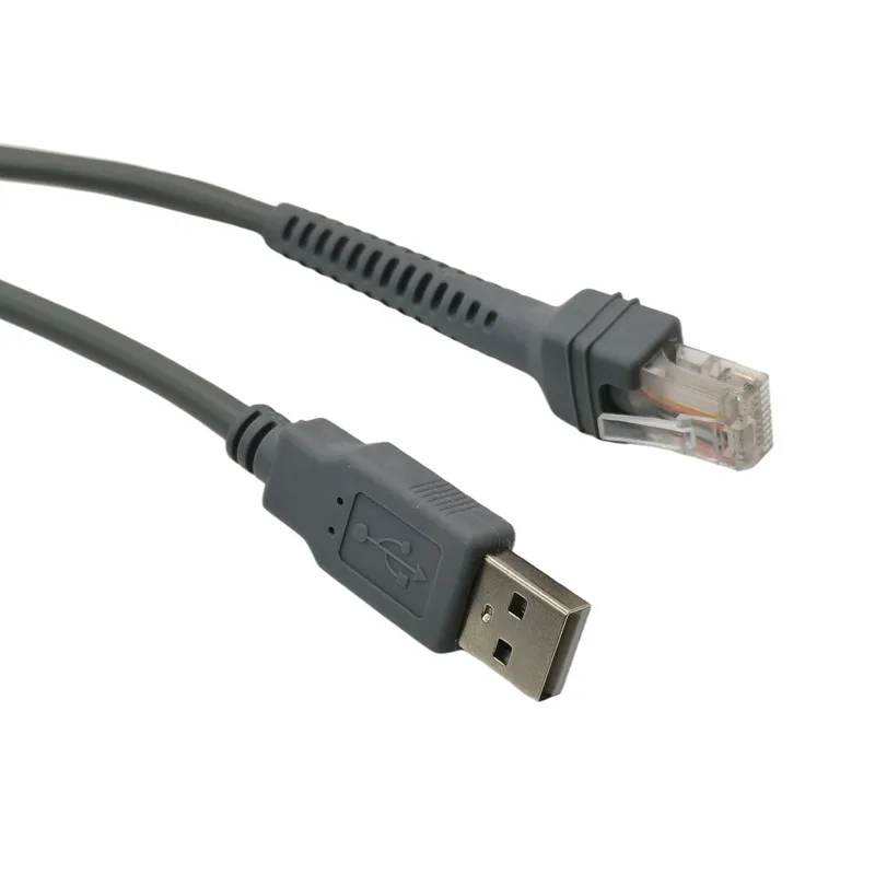 New 2M USB to RJ45 Scanner Cable For Symbol LS2208 LS1203 LS4208 DS6708 ...