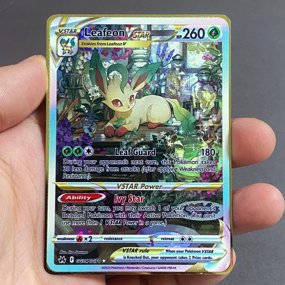 Iron Cards Gold Vmax Card Pikachu Charizard English Metal Cards Mega ...