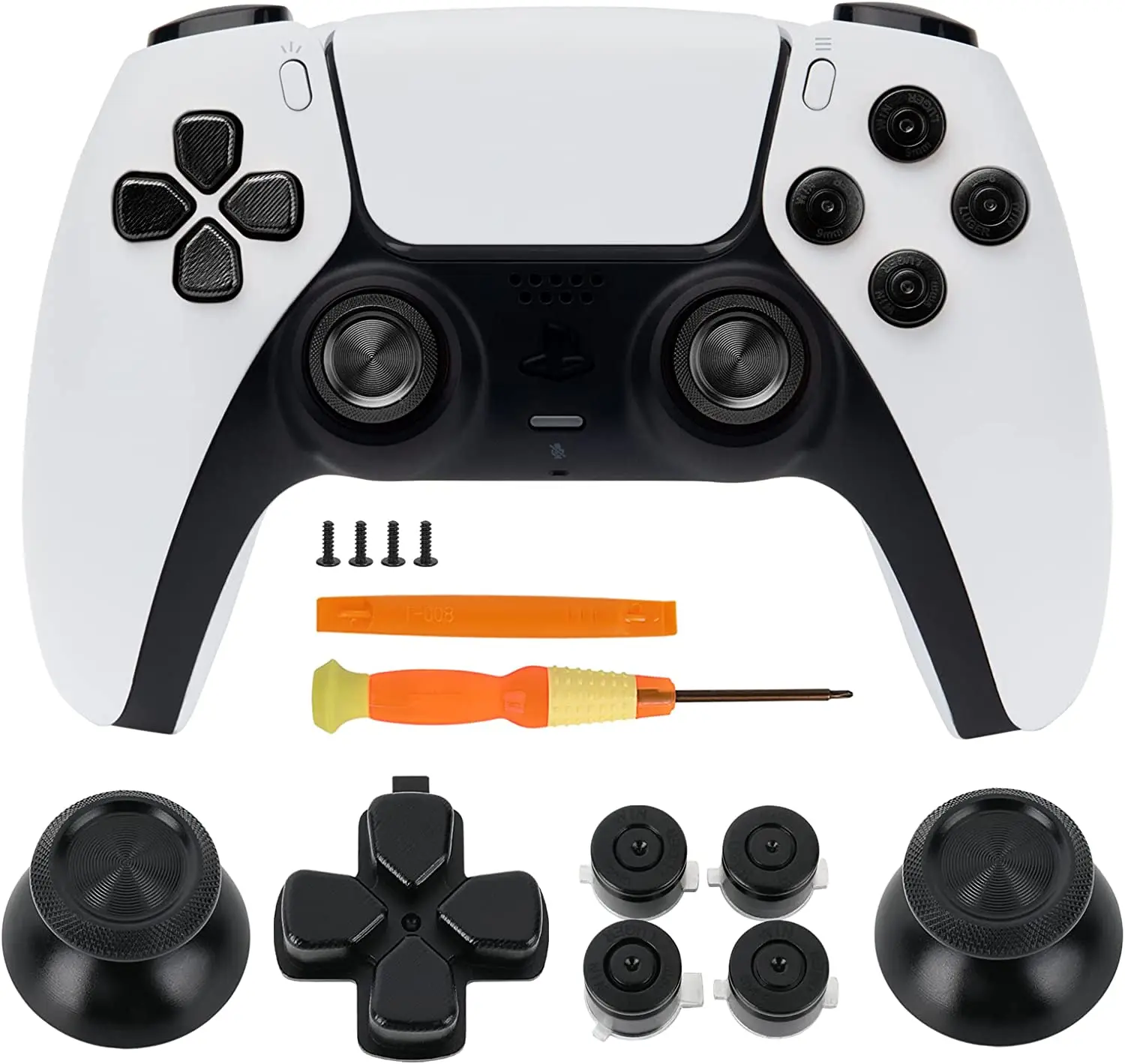 Buttons-Replacement-Kit-for-PS5-Controller-Thumbsticks-O-X-Square ...