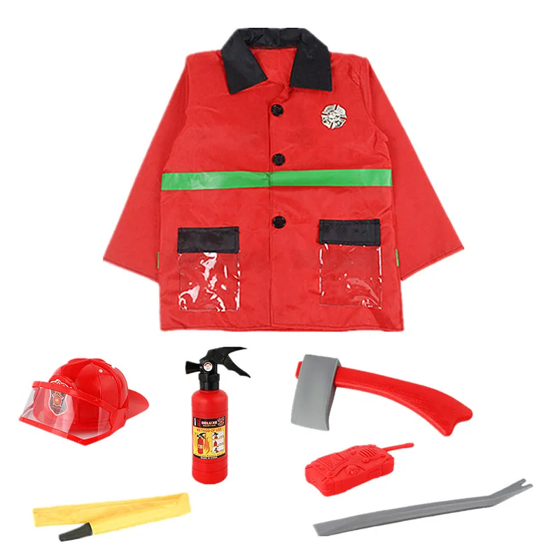 Child-Firefighter-Costume-Firefighting-Hero-Career-Play-Costume ...