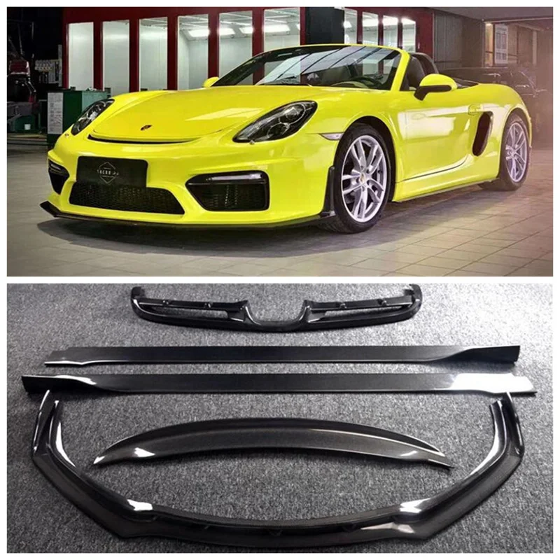 For-Porsche-Cayman-981-GT4-2013-2015-High-Quality-Carbon-Fiber-Bumper ...