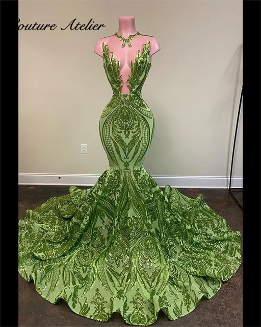 Light Green Lace Dress