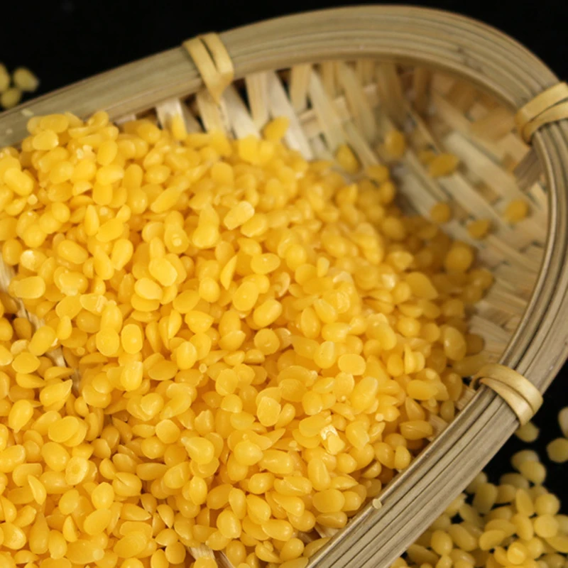 0.5/1KG Yellow Beeswax Particles Natural Raw Materials For Candle ...