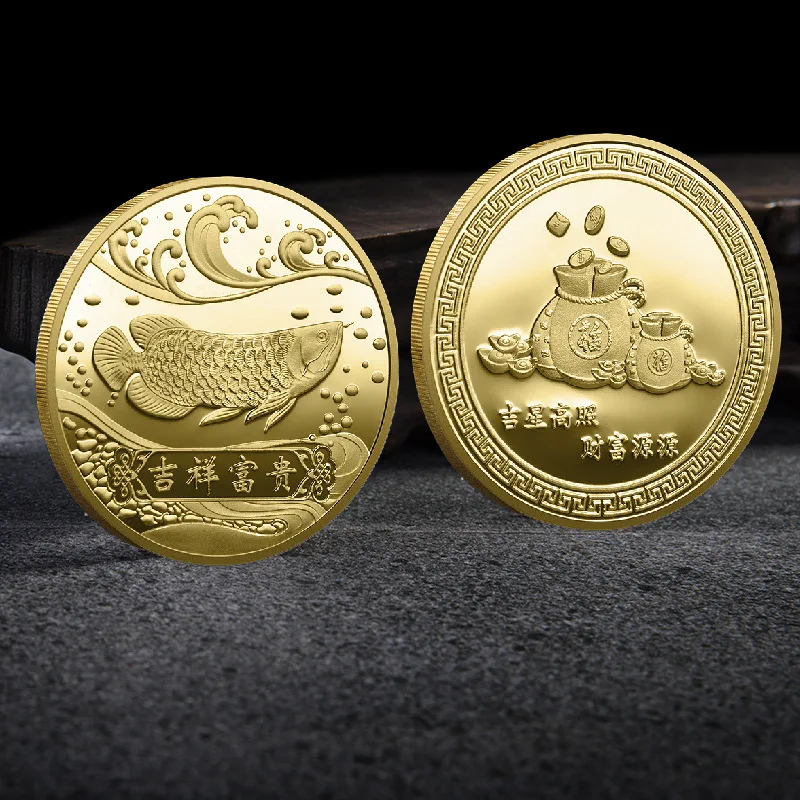 1Pc-New-Year-Of-The-Good-Luck-To-You-Chinese-Fu-Koi-Commemorative-Coin ...