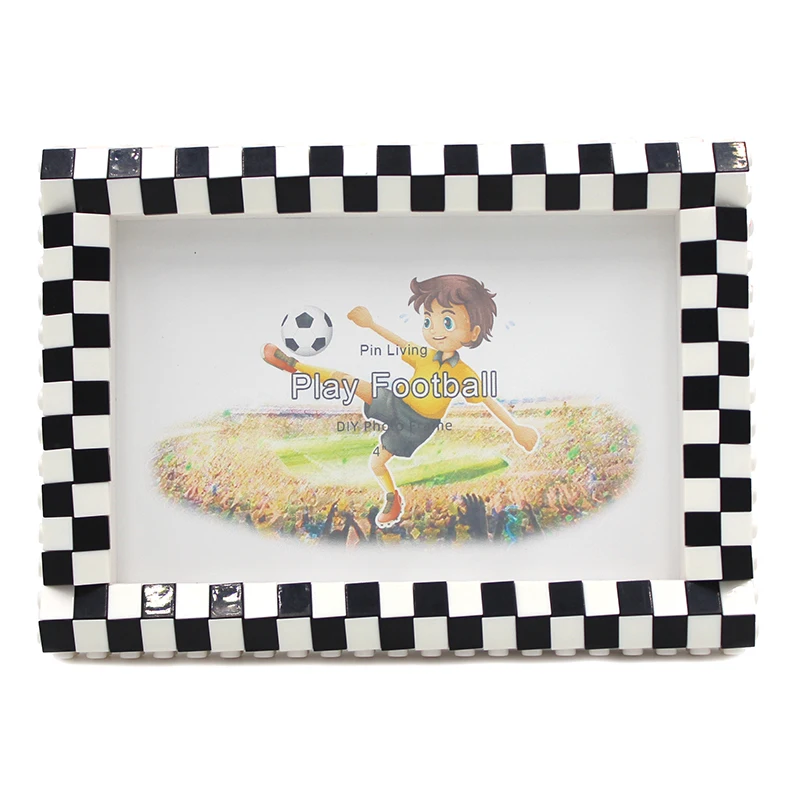 Sports Football DIY Children's Building Block Photo Frame Handmade ...
