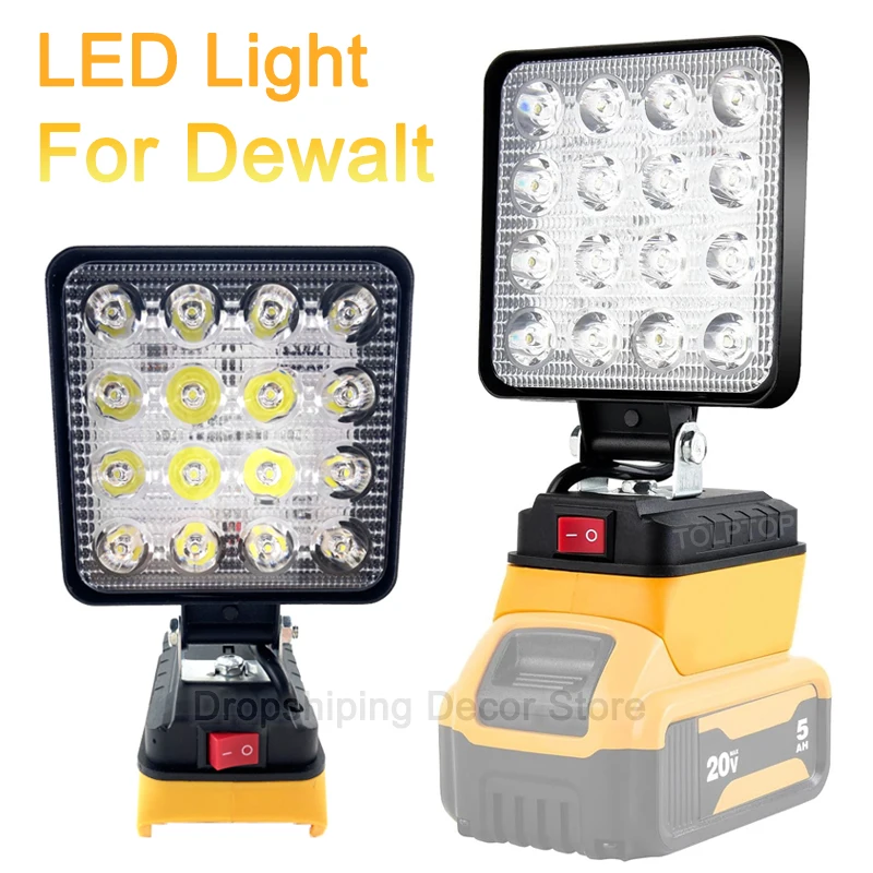 for-Dewalt-18V-20V-Lithium-Battery-Cordless-LED-work-lights-Outdoor ...