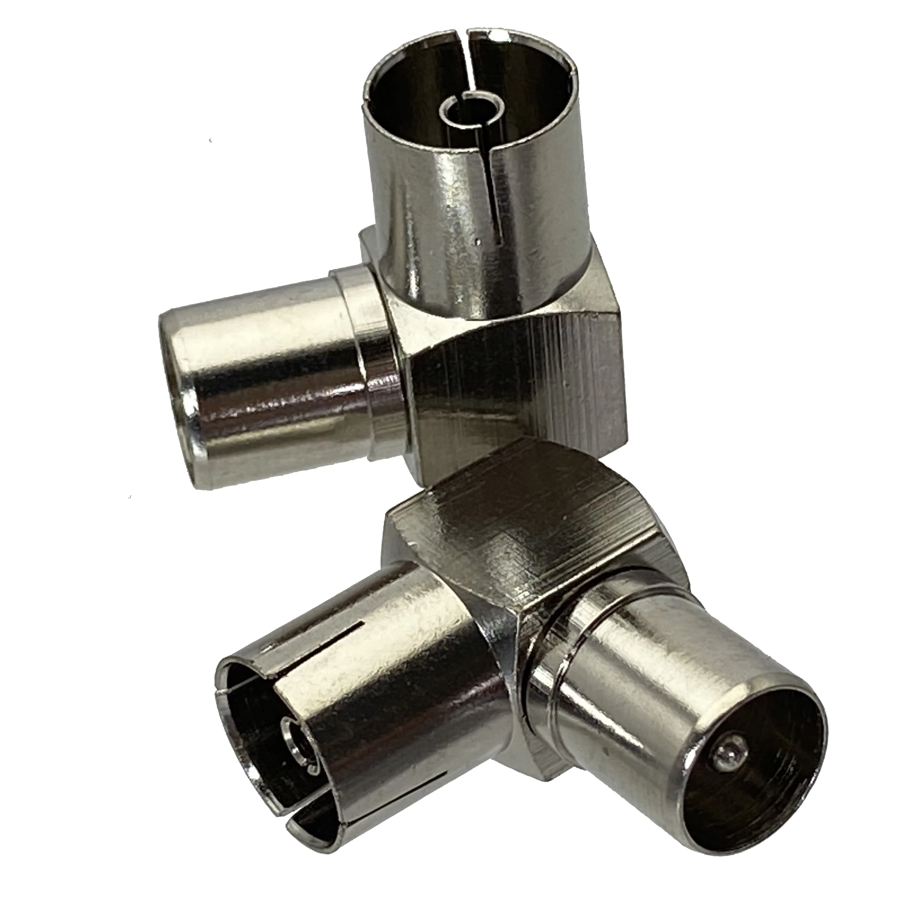 1Pcs IEC DVB-T TV PAL male Plug to IEC female Jack right angle adapter ...