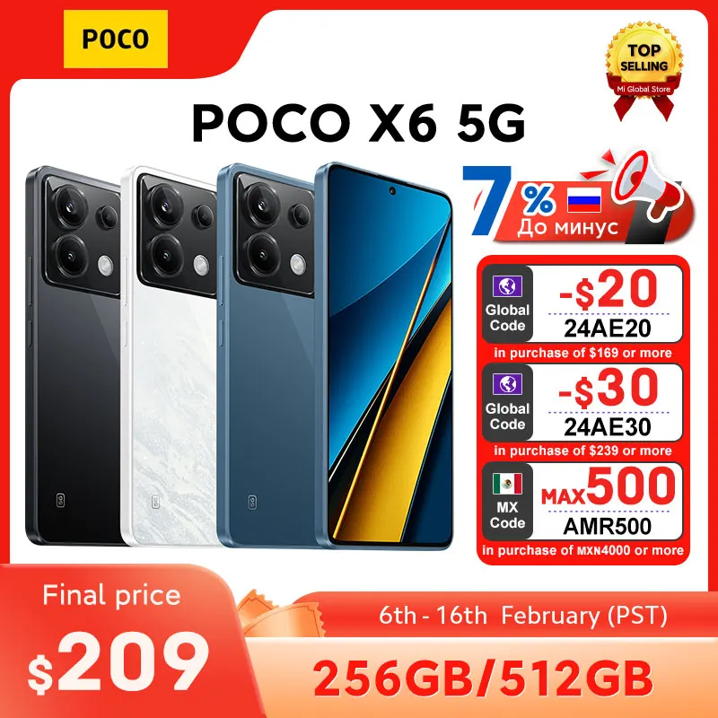 Global-Version-POCO-X6-5G-Snapdragon-7s-Gen-2-120Hz-Flow-AMOLED-Display ...